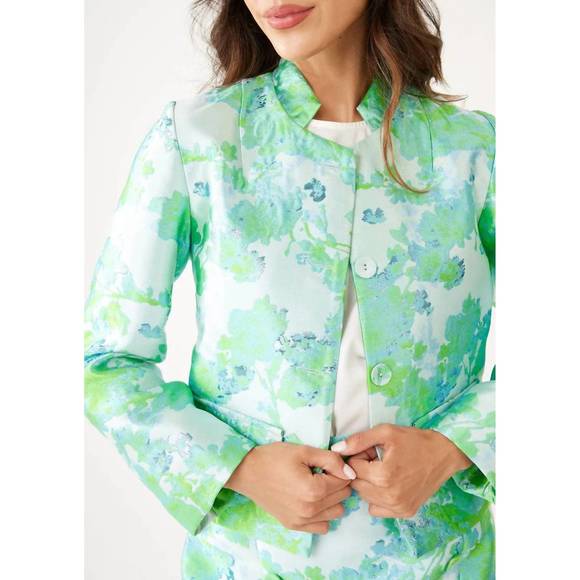 Abbey Glass | Jackets & Coats | New Abbey Glass Onassis Jacket In Green ...